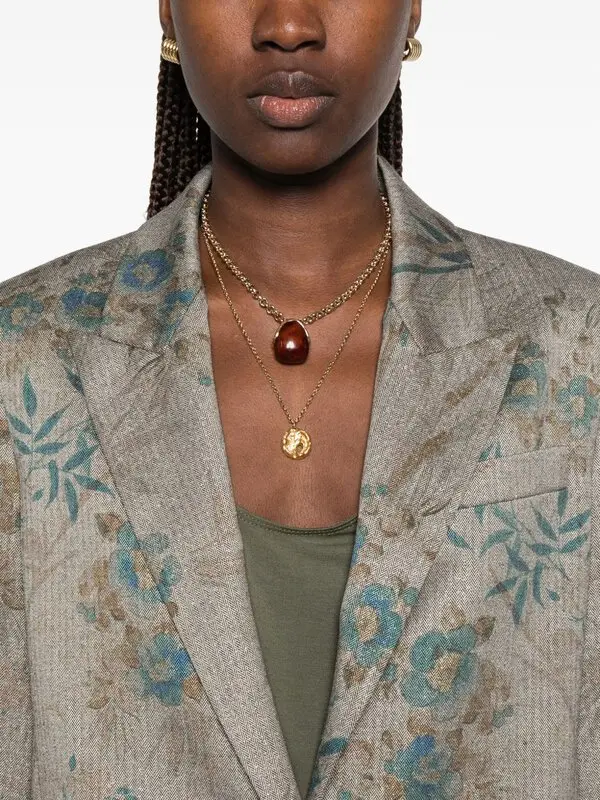 FORTE_FORTE Printed Single-breasted Jacket