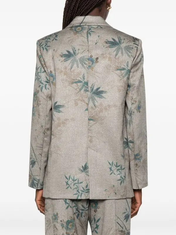 FORTE_FORTE Printed Single-breasted Jacket