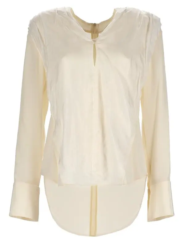 Victoria Beckham Silk Top - Cream