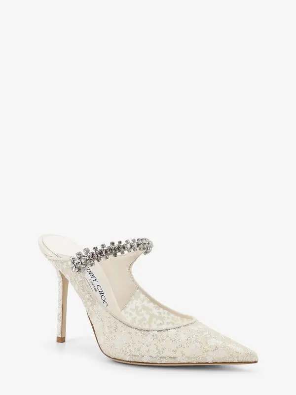 JIMMY CHOO Embroidered Tulle Decollete - Multicolor