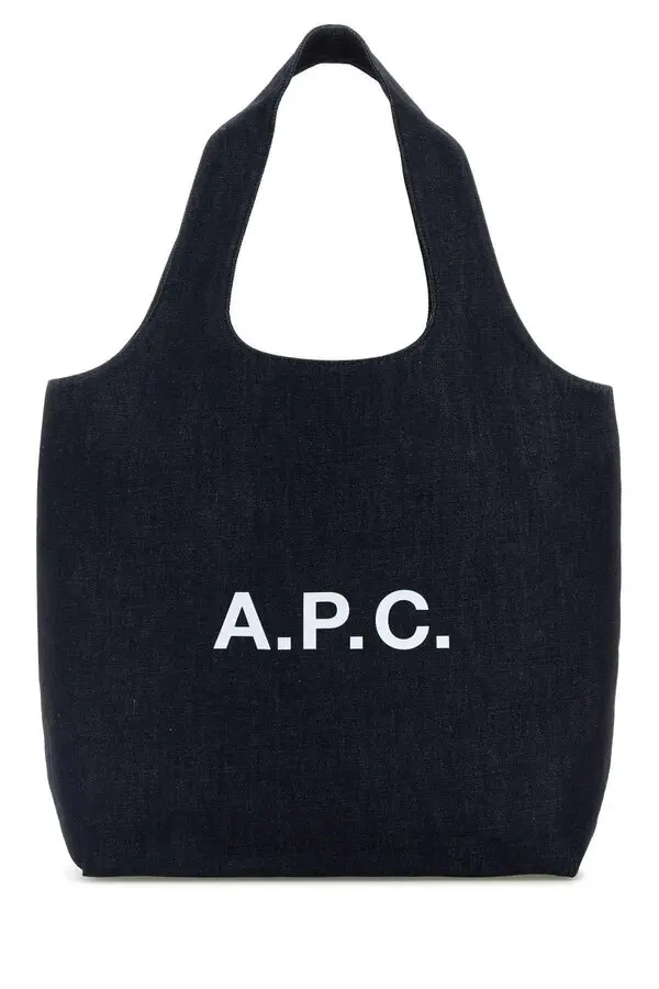 A.p.c. Denim Ninon Shopping Bag - Blue