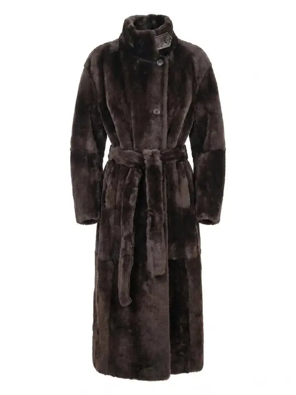 Brunello Cucinelli Fur Overcoat - Multicolor