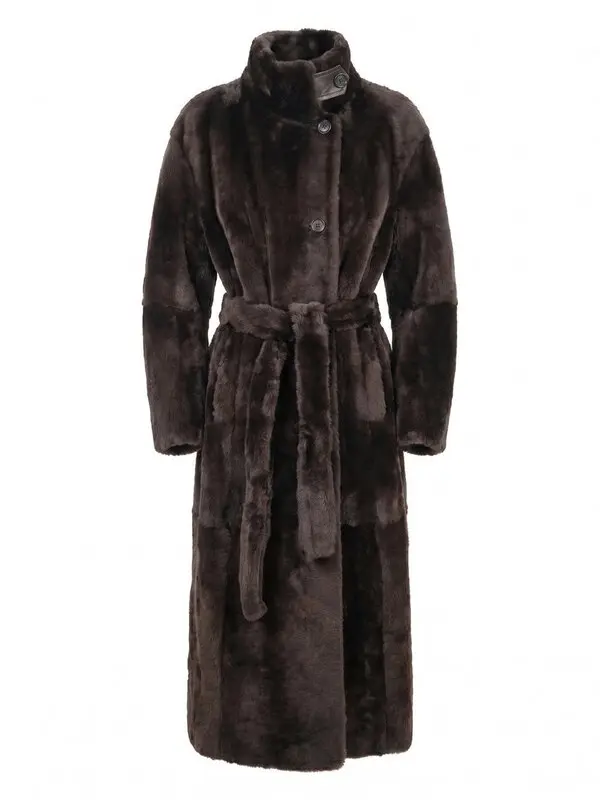 Brunello Cucinelli Lamb Fur Overcoat - Multicolor