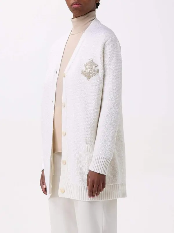 Max Mara Wool-cashmere Cardigan - White