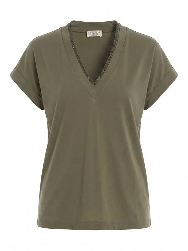 Brunello Cucinelli Cotton Jersey T-shirt - Multicolor