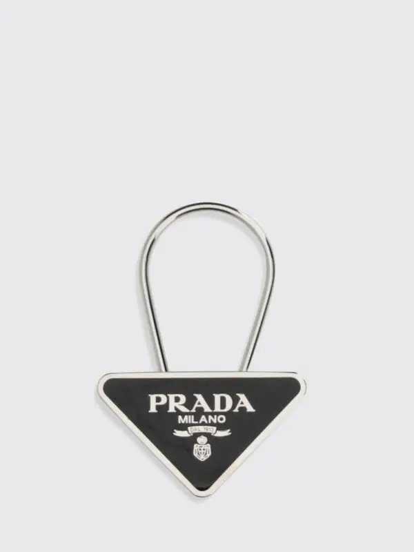 Prada Triangular Keychain - Black