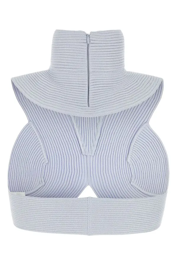 Alaïa Ribbed Turtleneck Maglia - Multicolor
