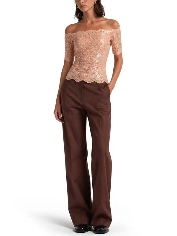 Rabanne Sequin Lace Top
