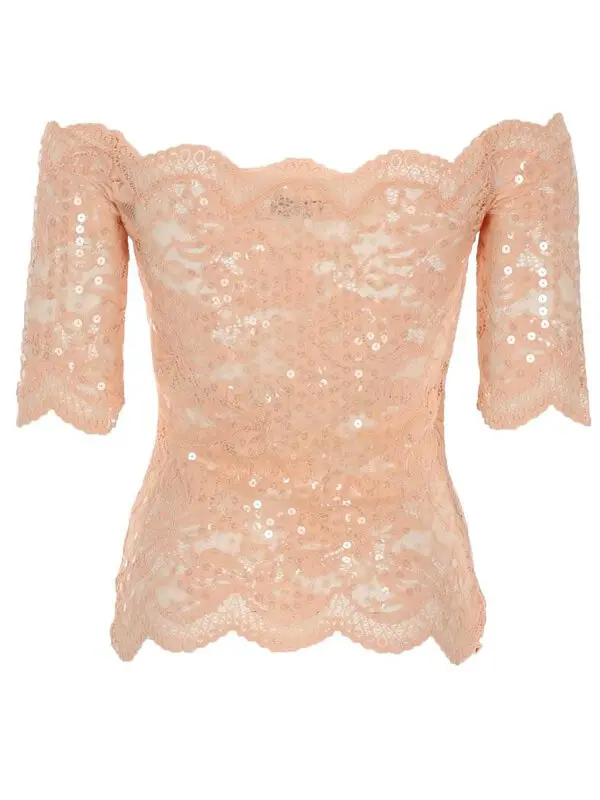 Rabanne Sequin Lace Top