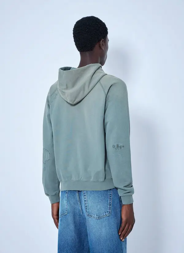 Acne Studios Mended Fleece Hoodie