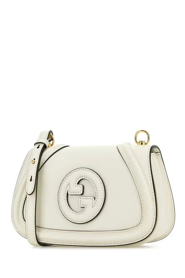 Gucci Leather Blondie Crossbody Bag - White