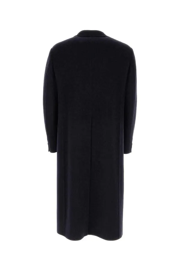 Fendi Wool Blend Overcoat - Blue