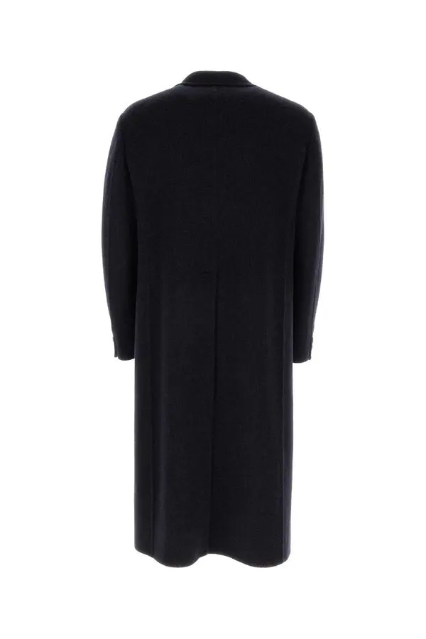 Fendi Wool Blend Overcoat - Blue