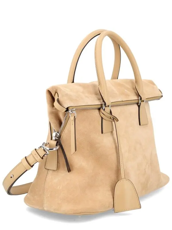 MAISON MARGIELA 5ac Leather Bag - Cream