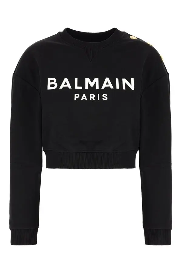 Balmain Logo Print Sweatshirt