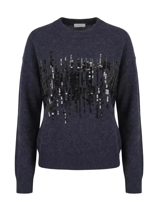 Peserico Round Neck Sweater - Multicolor