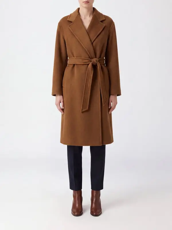 Max Mara Cashmere Belted Coat - Cognac