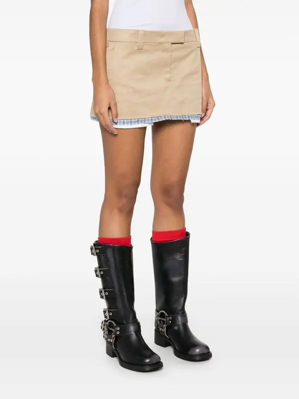 Miu Miu Cotton Mini Skirt