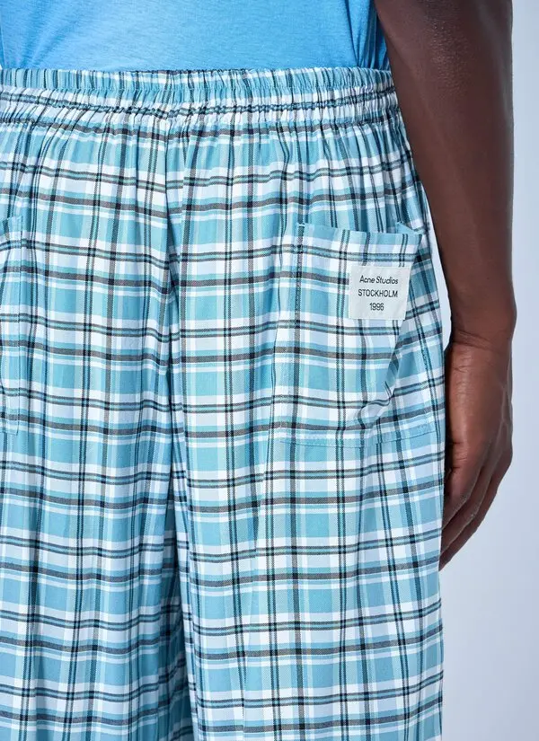 Acne Studios Casual Flannel Check Shorts