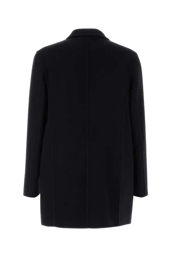 JIL SANDER Midnight Cashmere Blend Coat