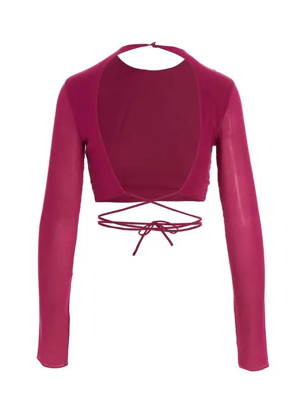 Andamane Cropped Georgette Top