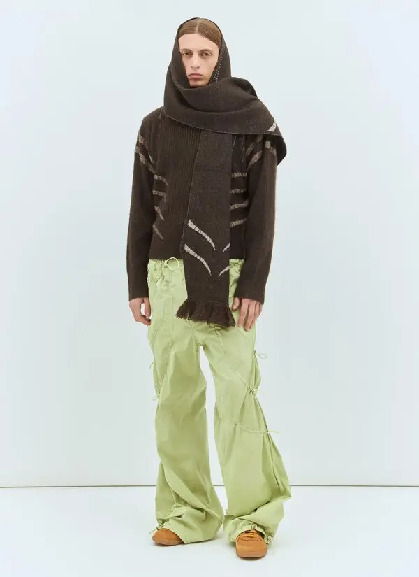 CHARLIE CONSTANTINOU Plated Pullover Hooded Sweater
