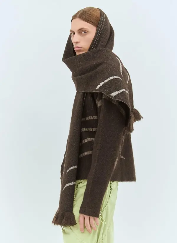 CHARLIE CONSTANTINOU Plated Pullover Hooded Sweater