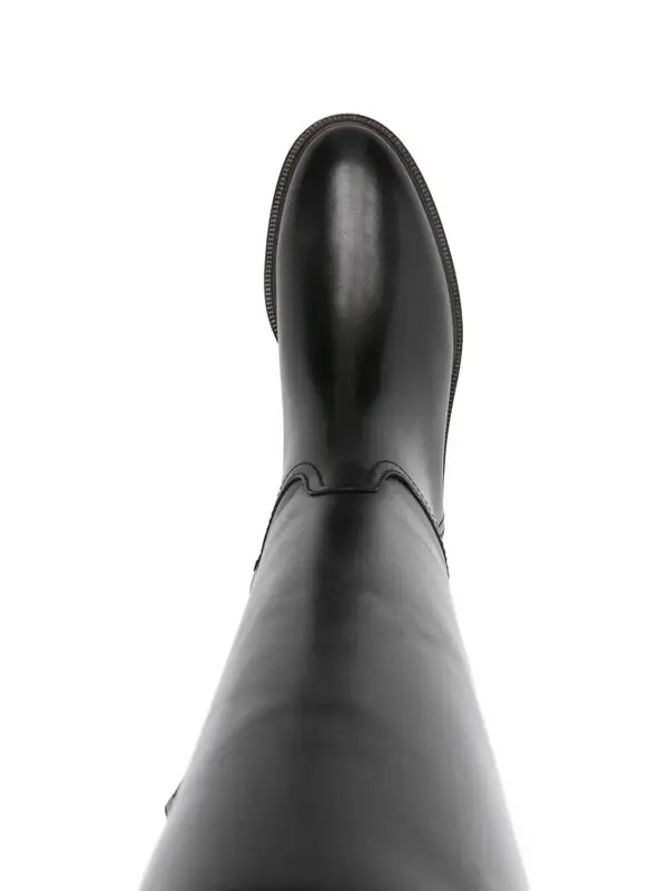 Brunello Cucinelli Leather High Riding Boots