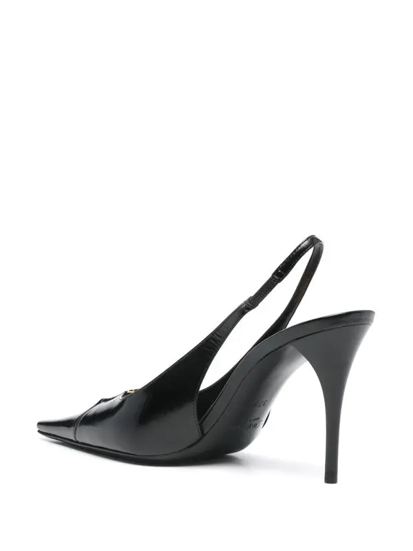 Saint Laurent Babylone Leather Slingback Pumps - Multicolor