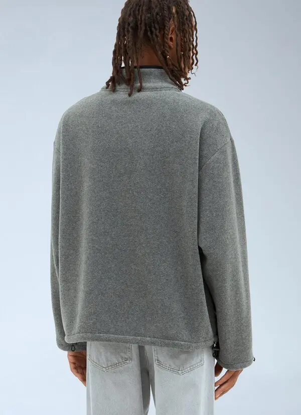 Miu Miu Fleece Sweatshirt - Gray