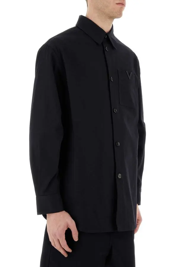 Valentino Garavani Midnight Stretch Cotton Shirt