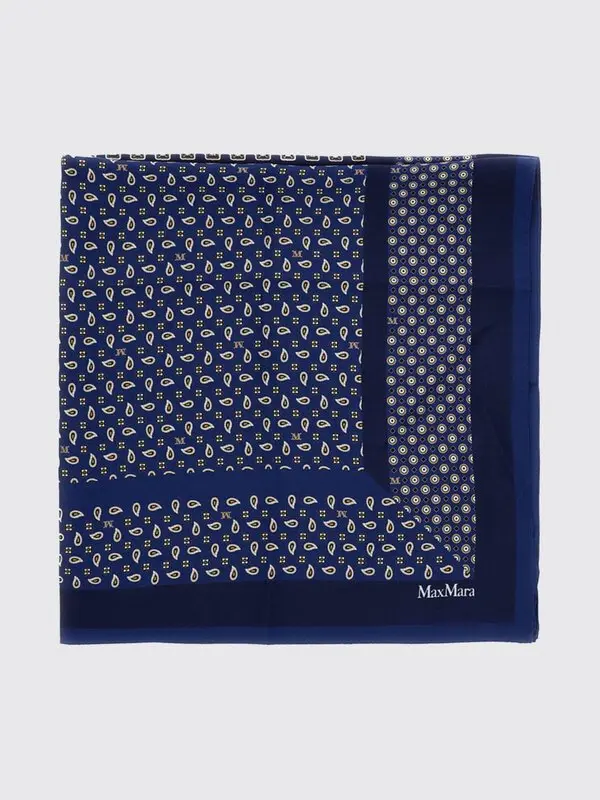 Max Mara Mixed Print Silk Foulard