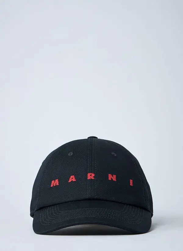 Marni Logo Motif Baseball Cap - Black