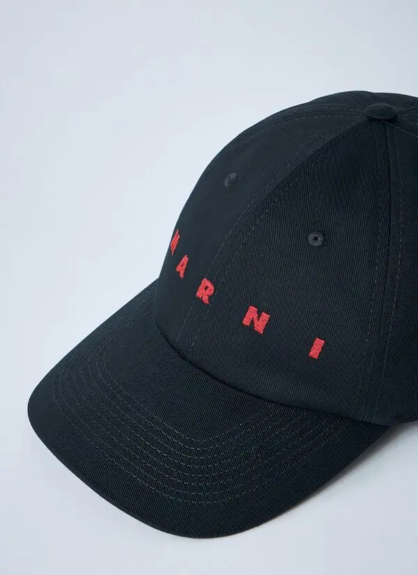 Marni Cotton Twill Logo Baseball Cap