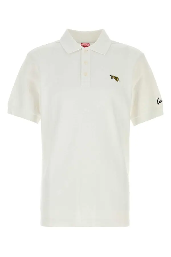 Kenzo Piquet Polo Shirt - White