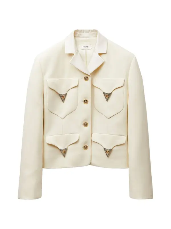 Versace Wool Jacket - Multicolor
