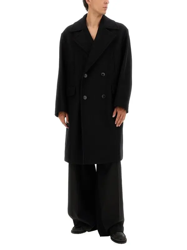 Dries Van Noten Racos Overcoat - Black