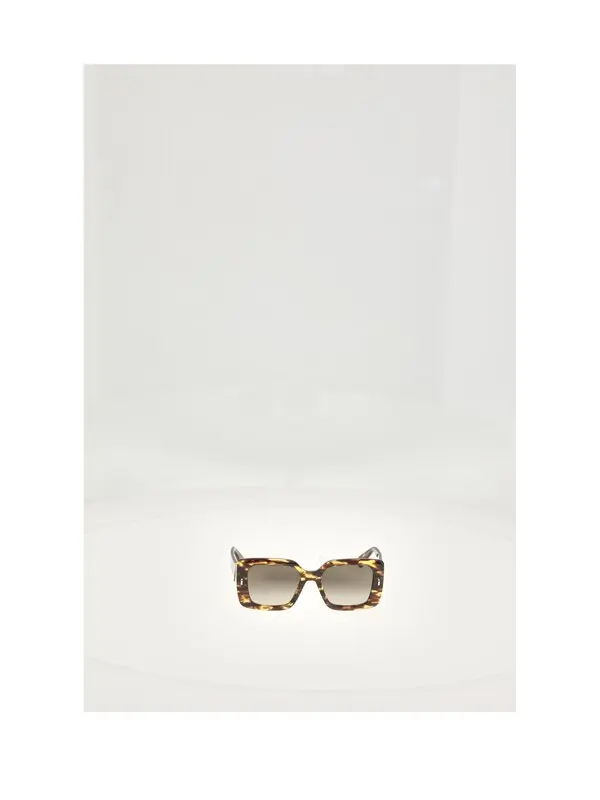 Dior Tortoiseshell Square Frame Sunglasses - Multicolor