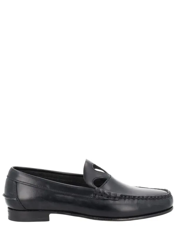 Hereu Leather Cut-out Moccasin