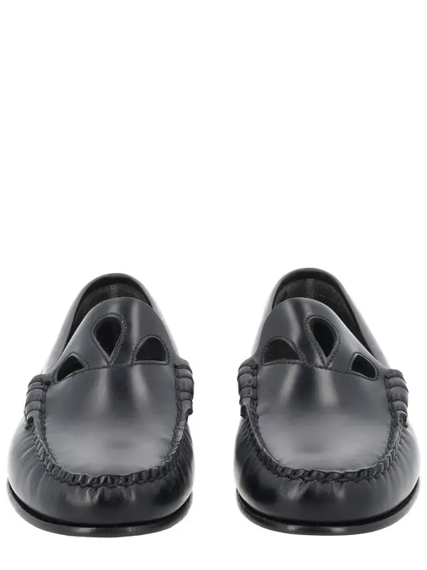 Hereu Leather Cut-out Moccasin