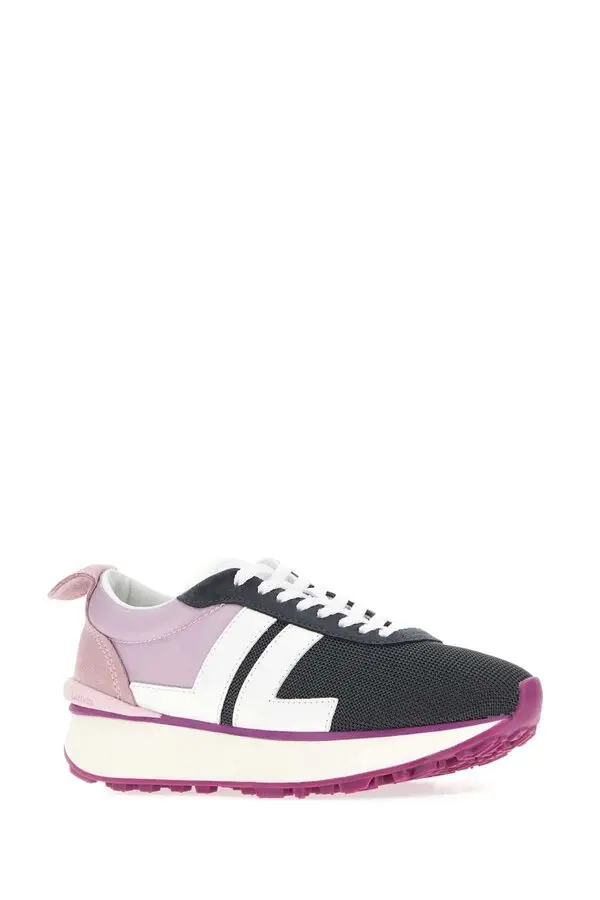 LANVIN Fabric And Mesh Sneakers - Multicolor