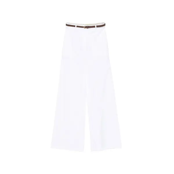Max Mara Trousers High-waisted Trousers - White