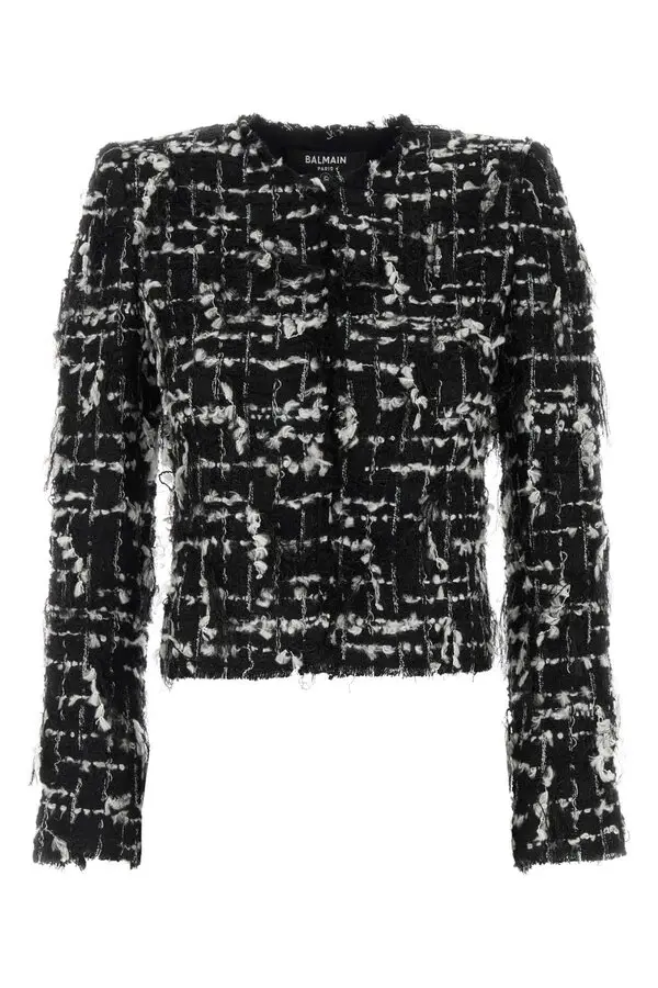 Balmain Two-tone Tweed Blazer