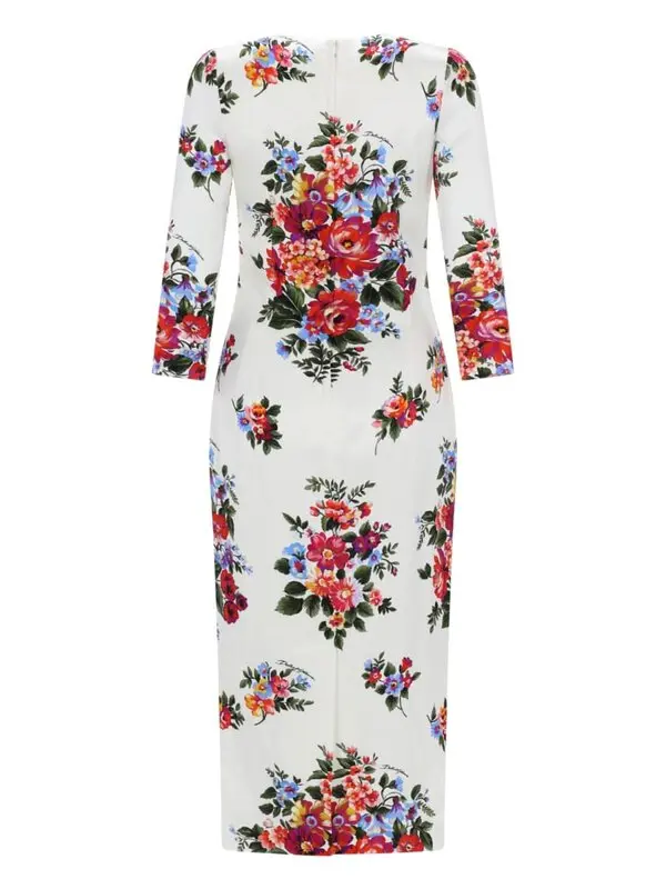 Dolce & Gabbana Floral Print Midi Dress