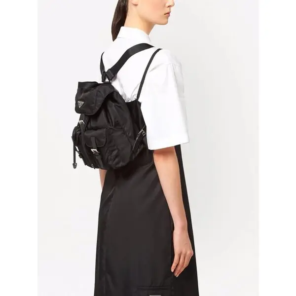 Prada Re-nylon Backpack - Black