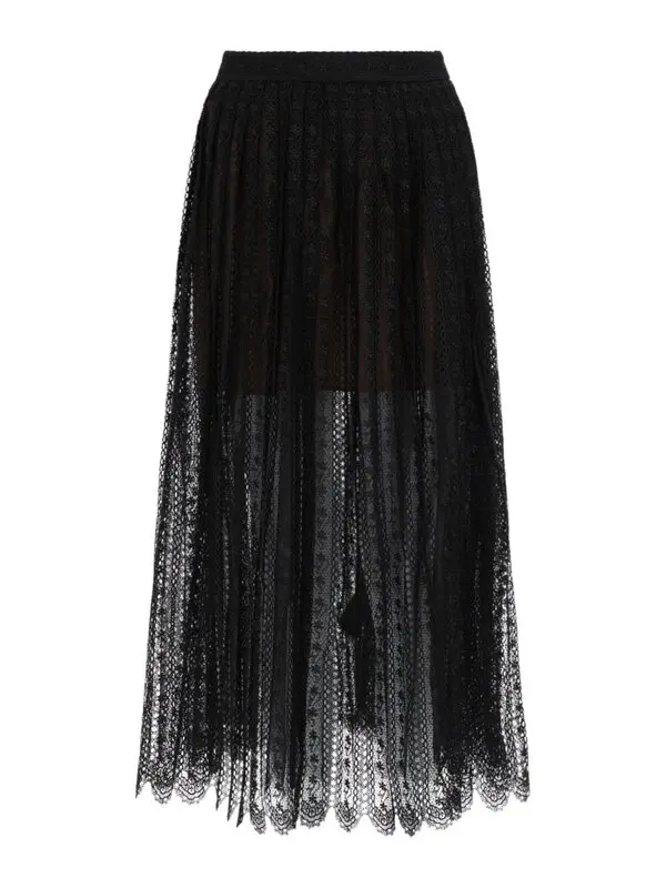 SELF-PORTRAIT Lace Midi Skirt