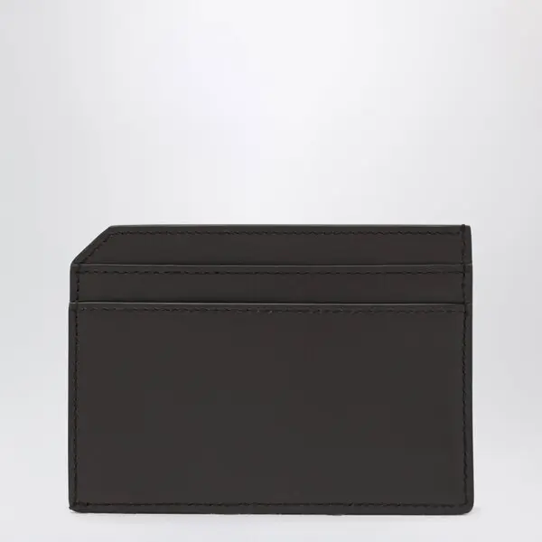 Saint Laurent Bicolor Leather Card Holder - Black