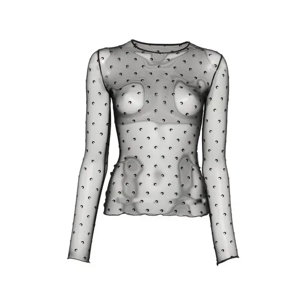 MARINE SERRE Tops T-shirts & Jerseys - Black