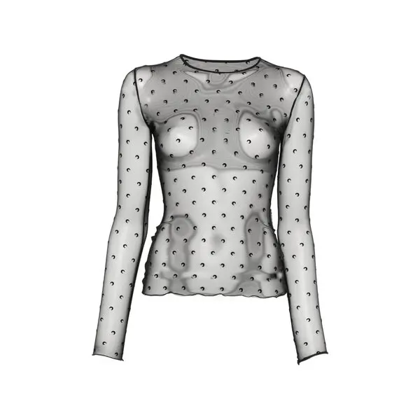 MARINE SERRE Tops T-shirts & Jerseys - Black