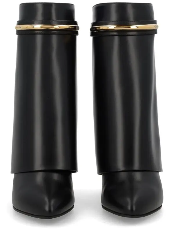 Givenchy Shark Pinch Leather Boots - Black